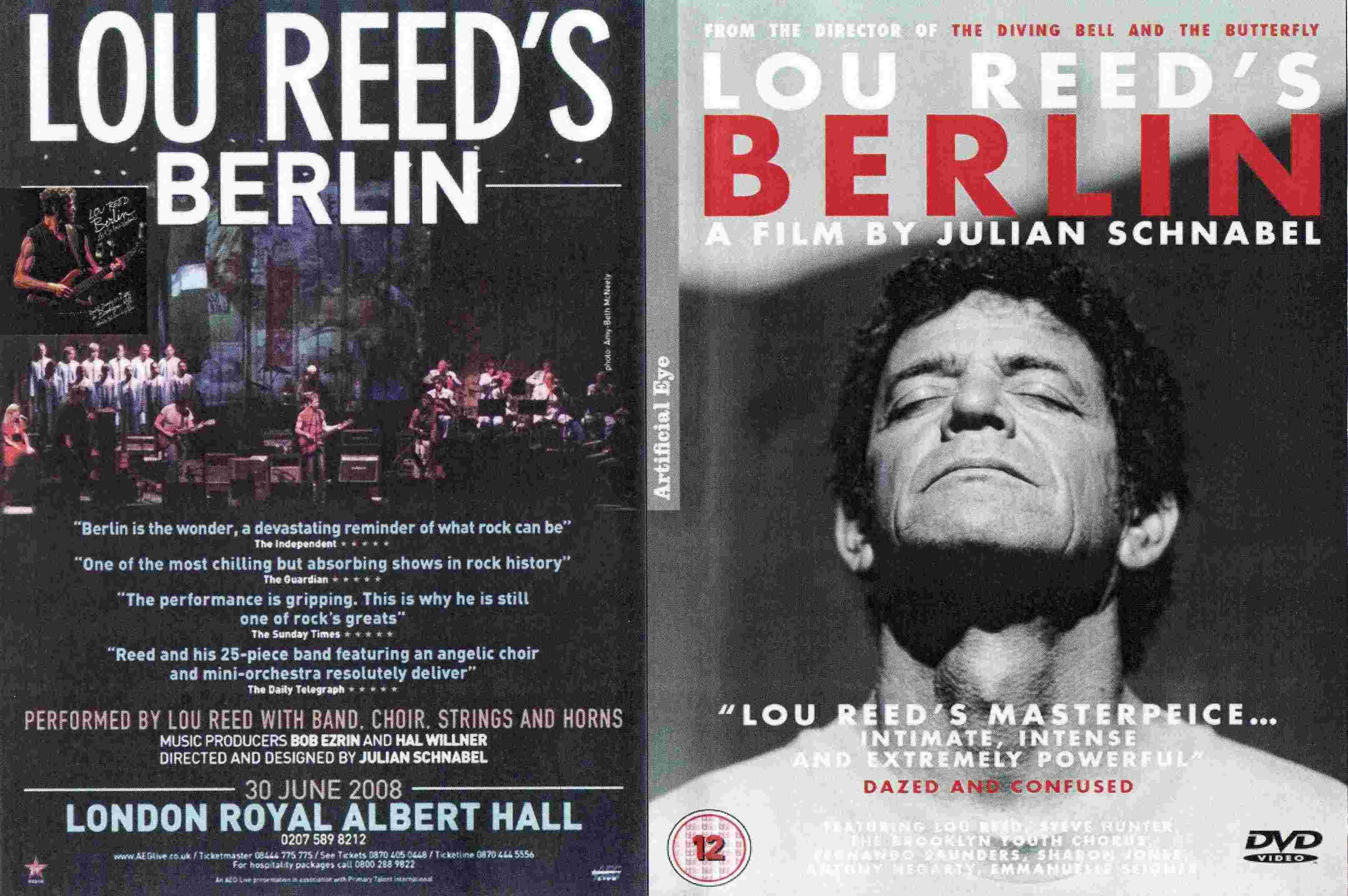 Lou Reed Lou Reeds Berlin : Front | DVD Covers | Cover Century | Over 1 ...